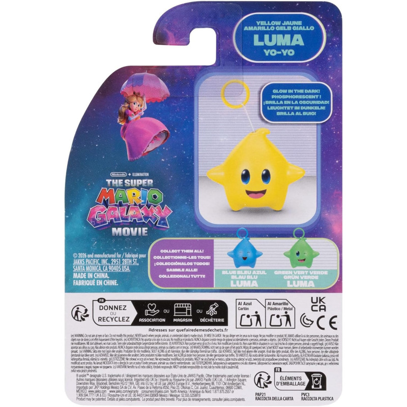The Super Mario Galaxy Movie: Luma Star Yo-Yo Yellow | Toys, Games ...